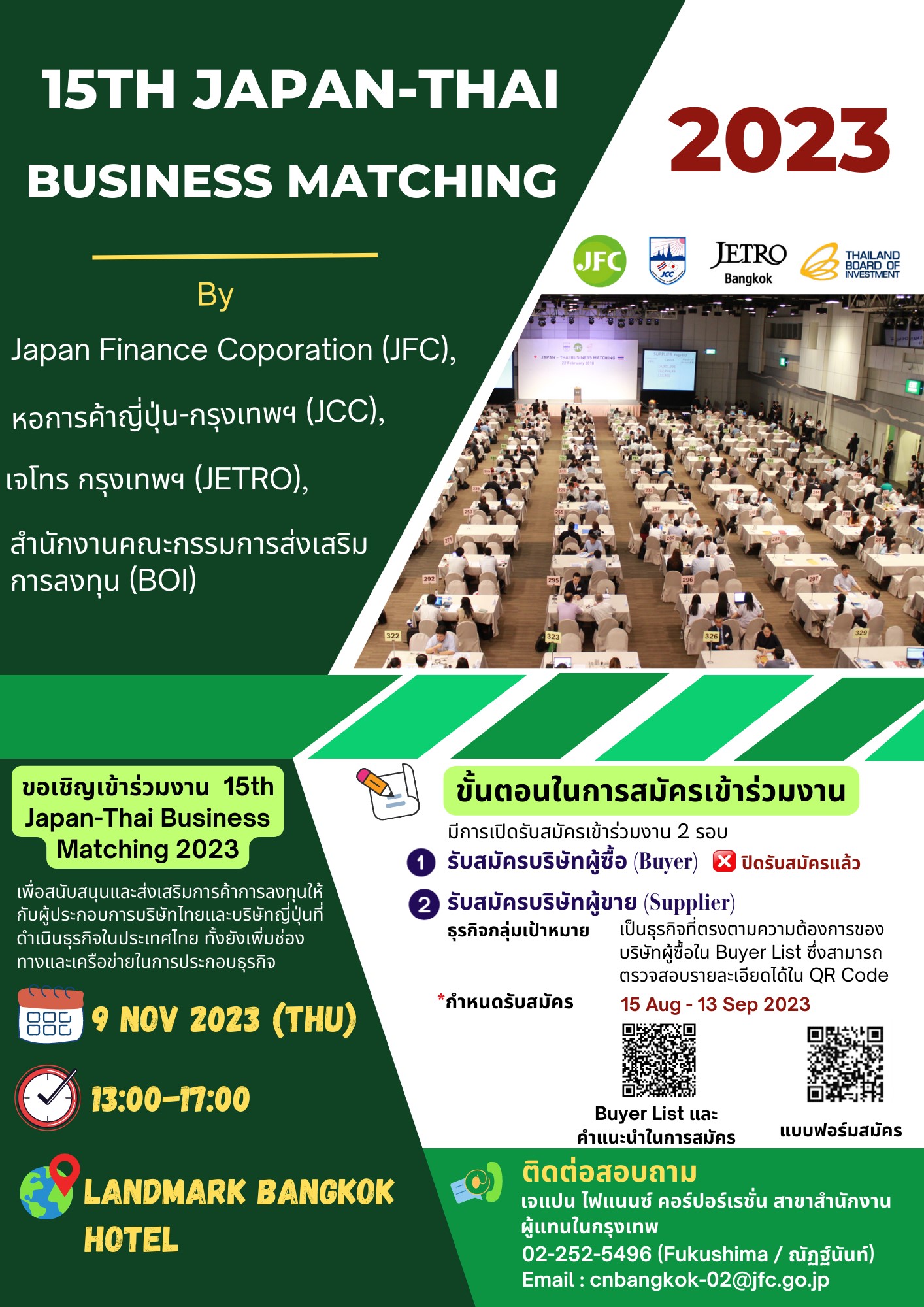 （Application Closed）Open to apply "Supplier company" for “15th Japan ...
